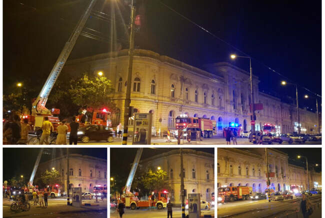 Pompieri la Facultatea de Medicină Oradea! Nu vă panicaţi! Este un ...