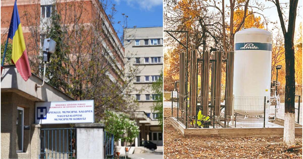Stocator de oxigen de peste 120.000 lei, instalat în curtea spitalului ...