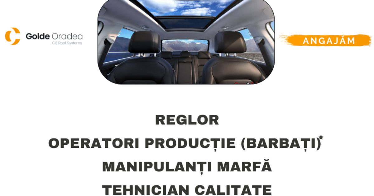 Golde Oradea angajează personal - BIHON