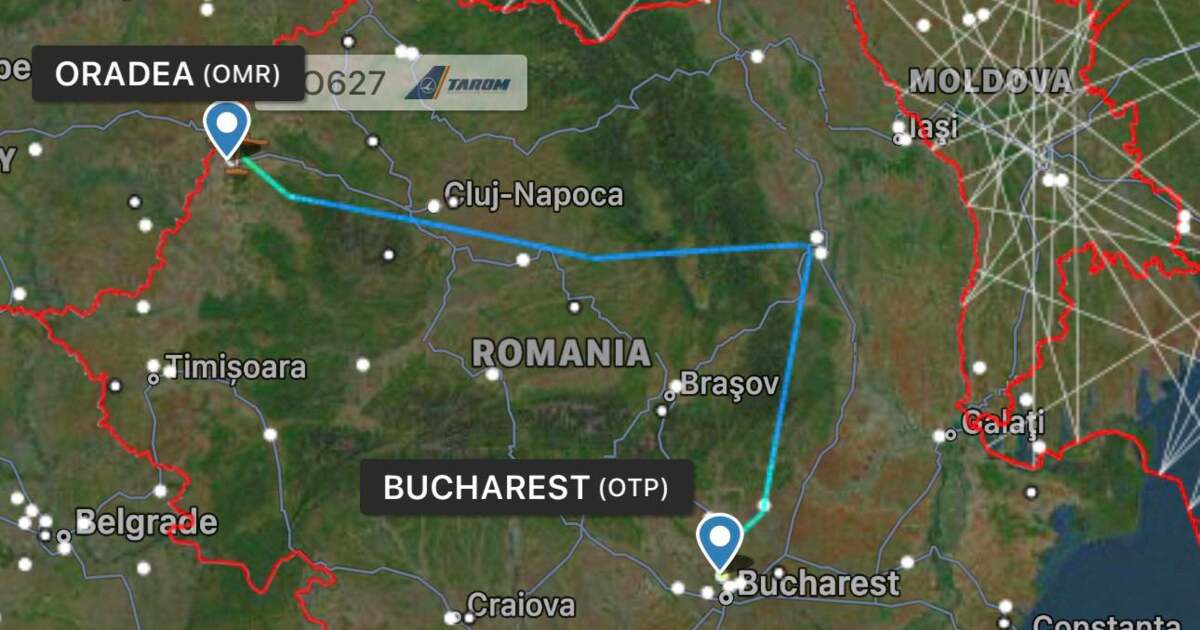 Zborul București-Oradea de miercuri seara, deviat pe la Bacău - BIHON