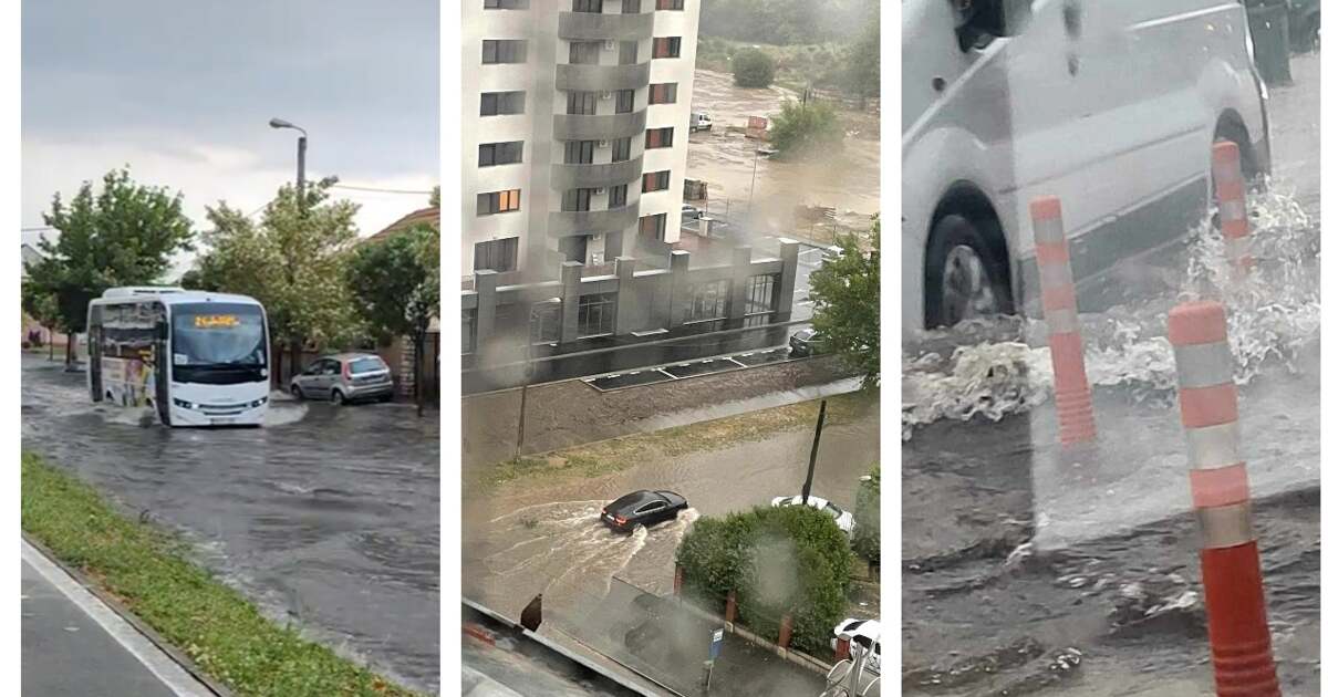 UPDATE Furtuna ce s-a abătut peste Oradea a inundat mai multe străzi și ...