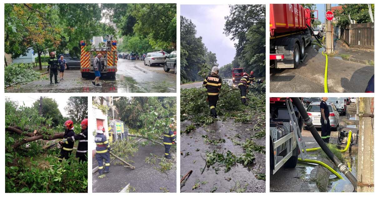 ISU Bihor: 45 de misiuni în Oradea ca urmare a furtunii ce a lovit ...
