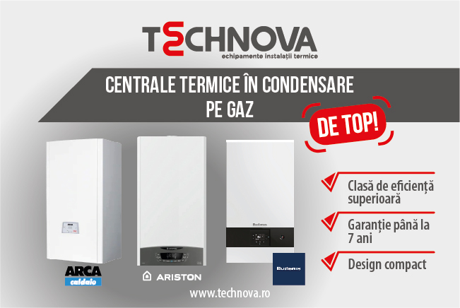 Centrale termice de top, în condensare pe gaz - BIHON