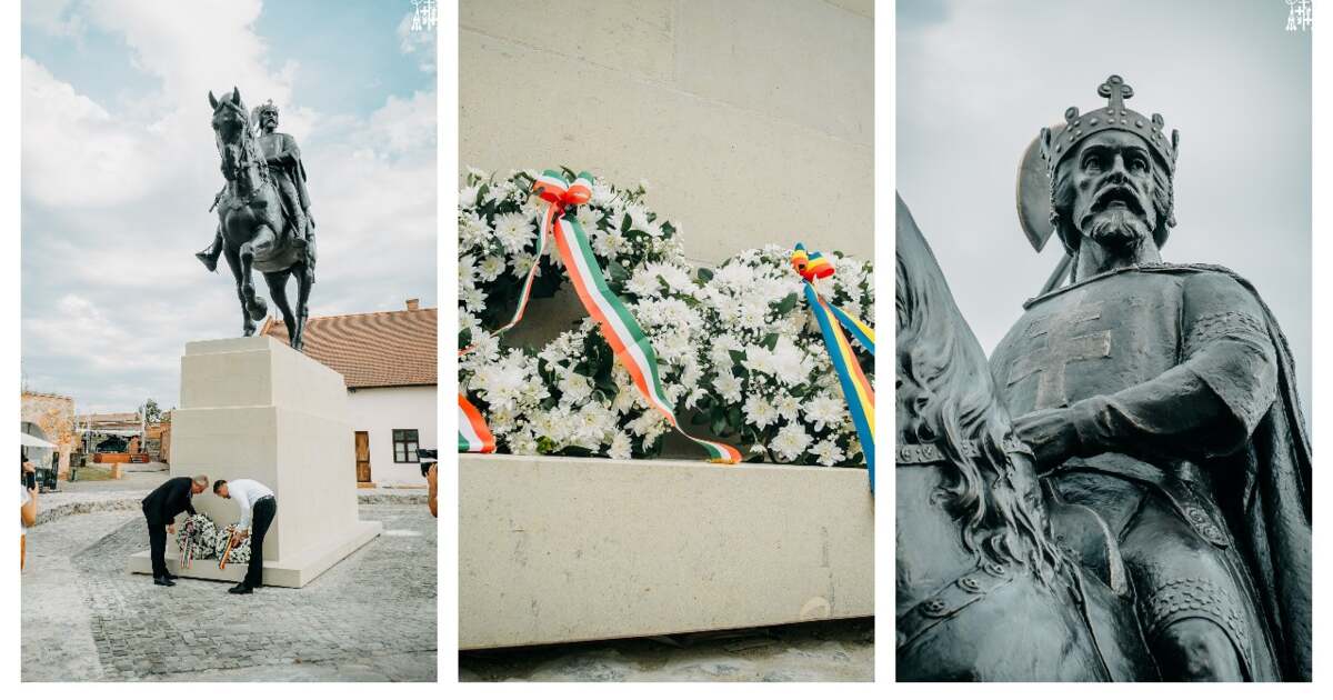 Statuia regelui Ladislau, inaugurată în secret în curtea exterioară a ...