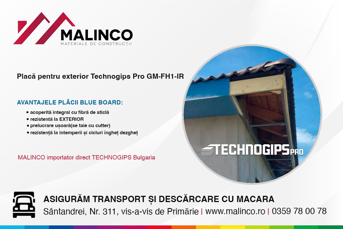 NOU la Malinco, NOU în România! Placa pentru exterior Blue Board Pro GM ...