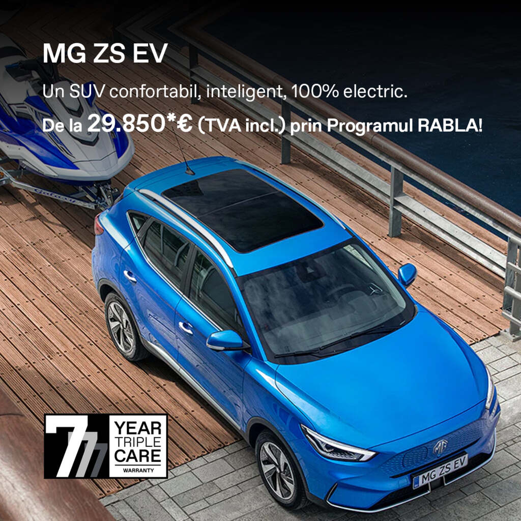 MG4 Electric cu autonomie până la 520 km. De la 26.300* Euro prin Programul RABLA Plus, la MG ...