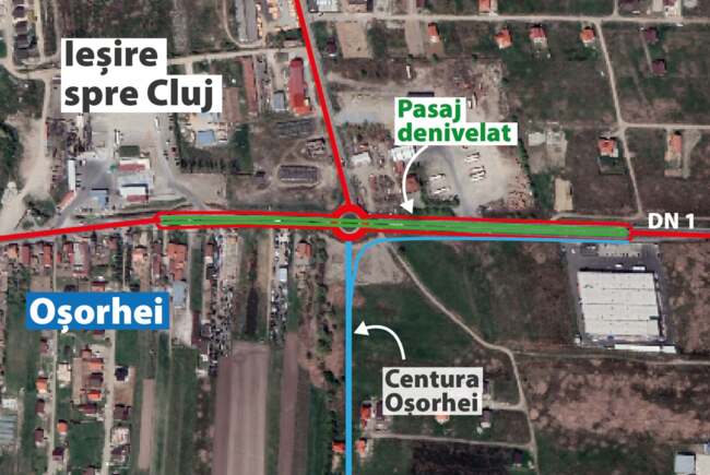 Încă un pasaj! Constructor desemnat pentru pasajul suprateran de la ieșire din Oșorhei spre Cluj ...