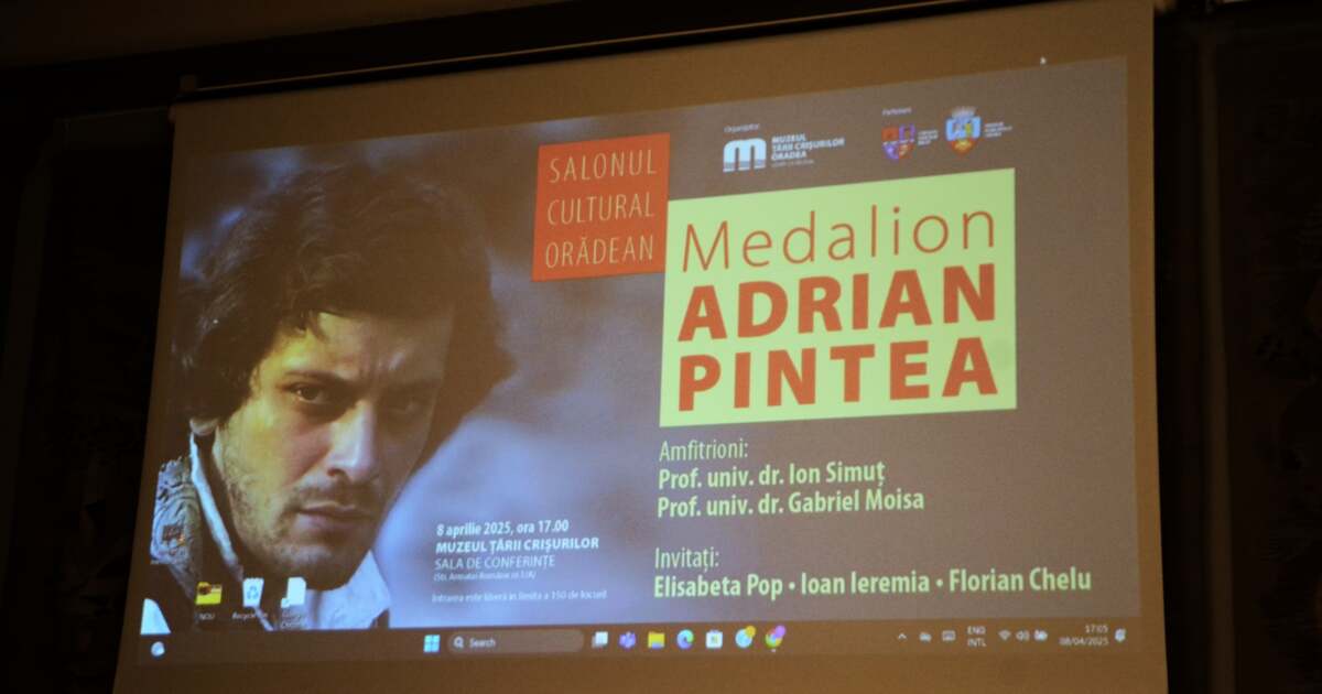 Salonul cultural orădean: Medalion Adrian Pintea - BIHON