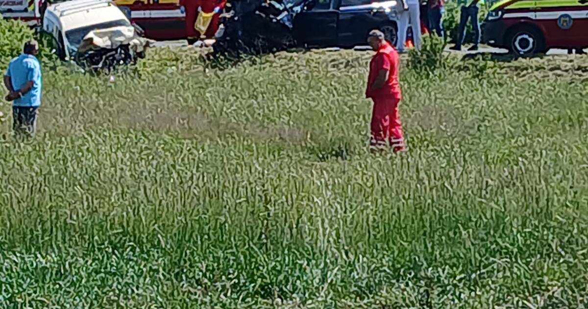 Accident grav în Tămășeu 21.05.2025; Foto: Nemes Andras - BIHON