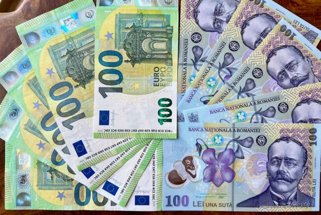 BNR a cheltuit 2 miliarde de euro într-o singură zi pentru a menține leul sub 5 lei după ...