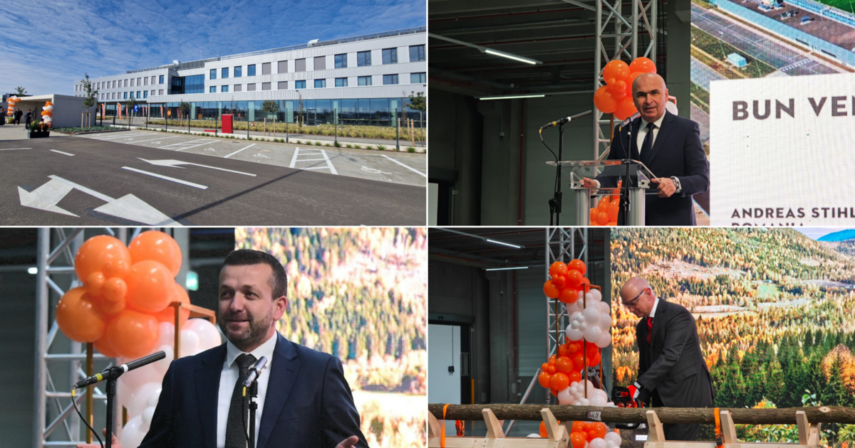 Stihl a inaugurat oficial fabrica de la Oradea, în prezența premierului ...