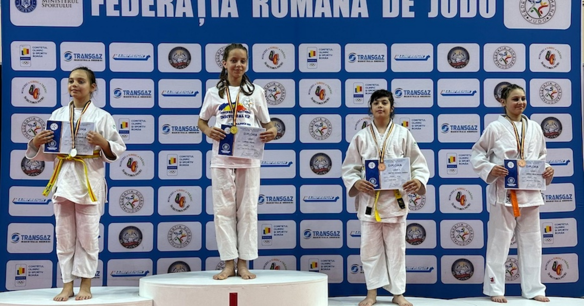 Gloria Lungu, campioană națională la judo U12 ani. Cinci medalii pentru ...