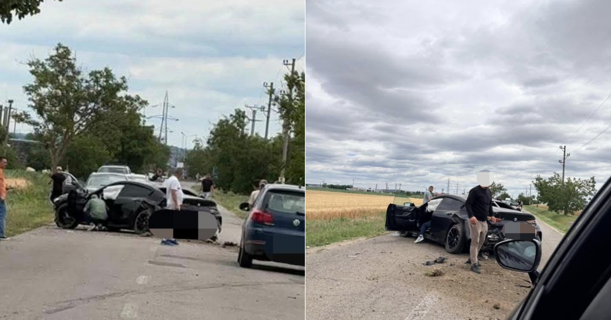 Accident între Sântandrei și Tărian. Un BMW a fost serios avariat în ...